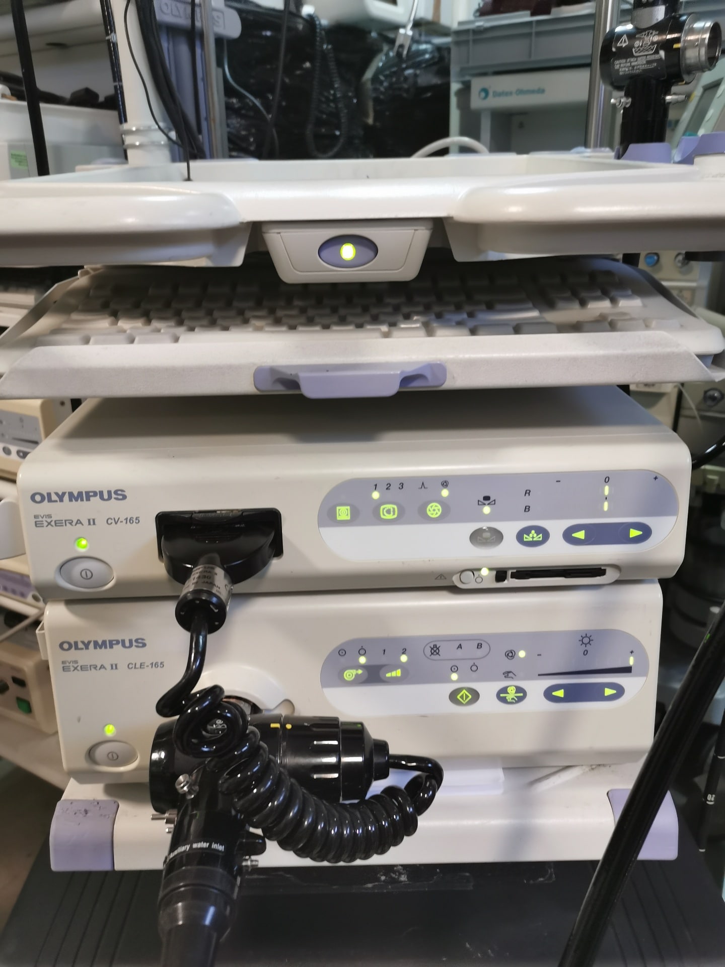 Colonne Olympus 180 vidéo endoscopie vente en ligne d'occasion